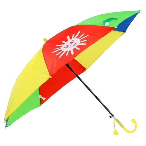 Зонт-трость Funny toys, зеленый, красный