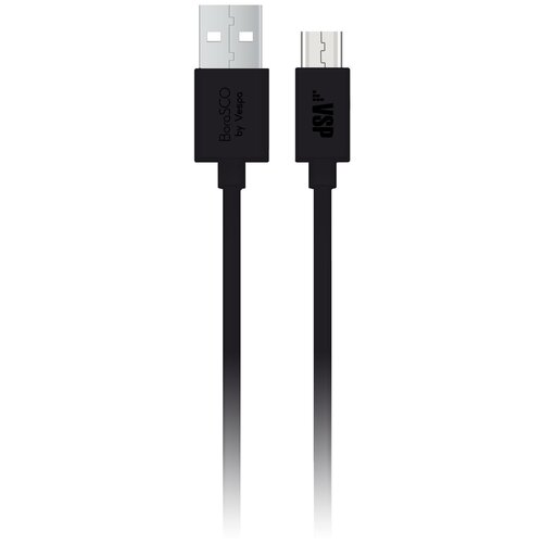 Дата-кабель BoraSCO USB - Micro USB, 2А, 3м, черный