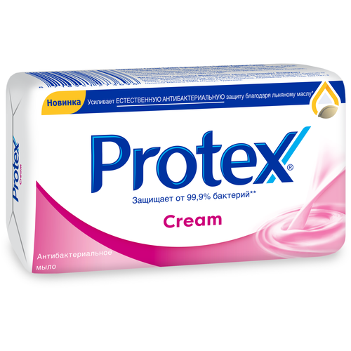 Protex Мыло кусковое Cream антибактериальное, 150 г
