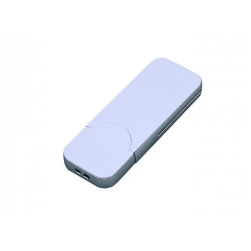 Пластиковая флешка для нанесения логотипа в стиле iphone (32 Гб / GB USB 2.0 Белый/White I-phone_style Модель 202)
