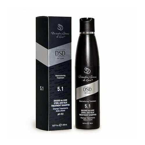 Шампунь восстанавливающий сталь И шелк - DSD DIXIDOX DE LUXE STEEL AND SILK TREATMENT SHAMPOO № 5.1, 200мл