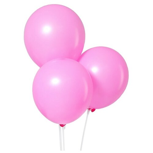 Воздушные шары LETI 12", пастель, латекс, в наборе 25 шт., цвет розовый