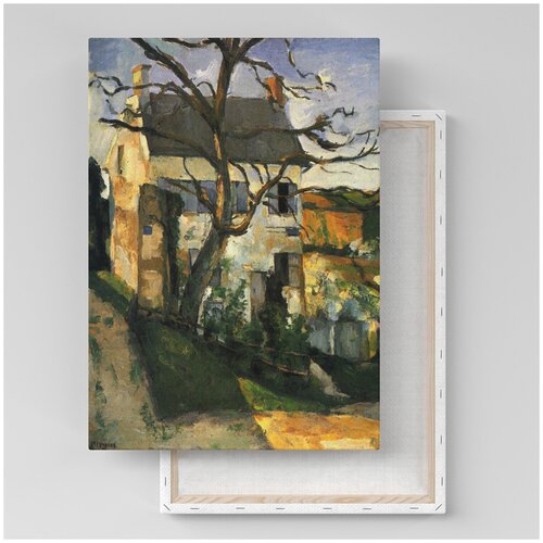 Картина на холсте с подрамником / Cezanne Paul / Сезанн Поль - Дом и дерево