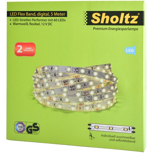 Лента светодиодная энергосберегающая Sholtz 4,8Вт/м 12В 4200К IP20 5м (Шольц) LSO5204
