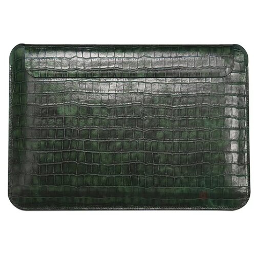 Чехол WiWU Skin Croco Geniunie Leather Sleeve для MacBook Pro 13.3" Dark Green