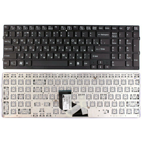 Клавиатура для ноутбука Sony Vaio VPC-F23 черная без рамки