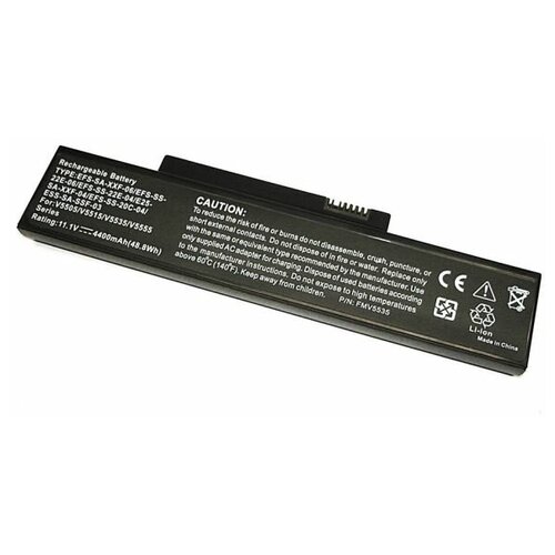 Аккумуляторная батарея (аккумулятор) для ноутбука Fujitsu Siemens V5515, V5535, V5555, V6515, V6555 La1703 11.1V 4400mAh черный