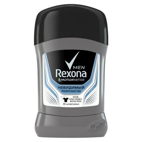 Дезодорант-стик (deodorant stick) Rexona (50) Men Невидимый Прозрачный Лед Дезодорант-стик 50 мл.