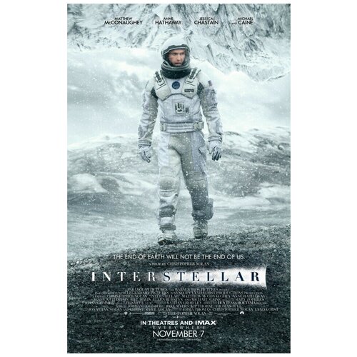 Плакат, постер на холсте Interstellar, Интерстеллар. Размер 60 х 84 см