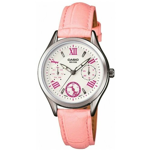 Наручные часы CASIO Collection Women LTP-E301L-4AVDF, серебряный, розовый
