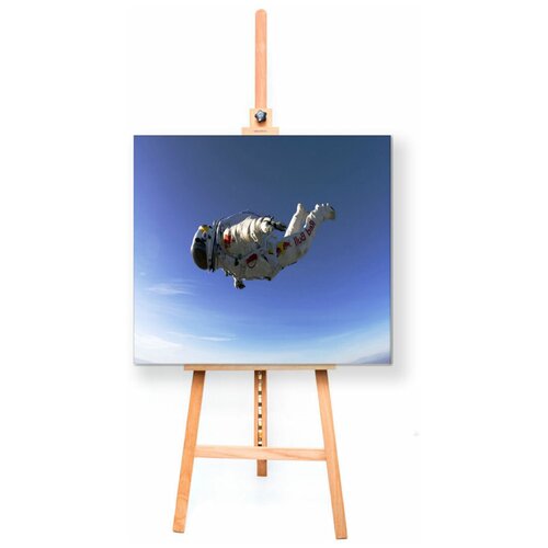Интерьерная картина Coolpodarok Парашут Парашутист Ред Булл Прыжек Полёт