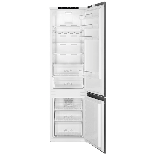 Встраиваемый комбинированный холодильник, No-Frost, Белый Smeg C8194TNE