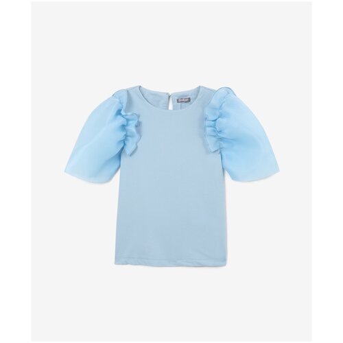 Школьная блуза Gulliver, размер 128, голубой