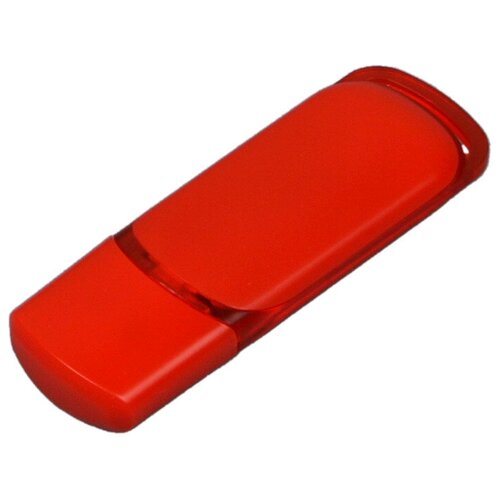 Пластиковая флешка для нанесения цветная (32 Гб / GB USB 2.0 Красный/Red 013)