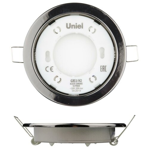 Uniel (10 шт.) Встраиваемый светильник (UL-00005055) Uniel GX53/H2 Black Chrome 10 Prom