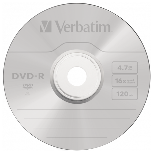 Диск DVD-R Verbatim 4.7 Gb 16x 1шт