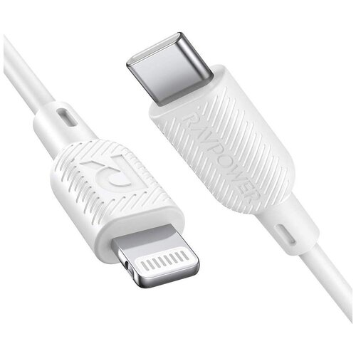 Кабель RAVPower MFI USB Type-C to Lightning (1.8 метра) белый (RP-CB054)