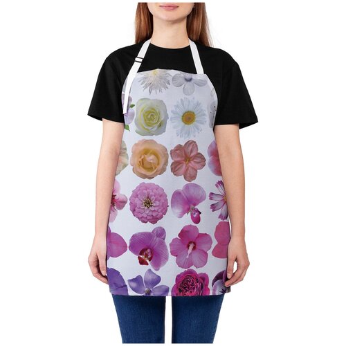 Фартук женский для готовки JoyArty "Цветочное разнообразие", универсальный размер