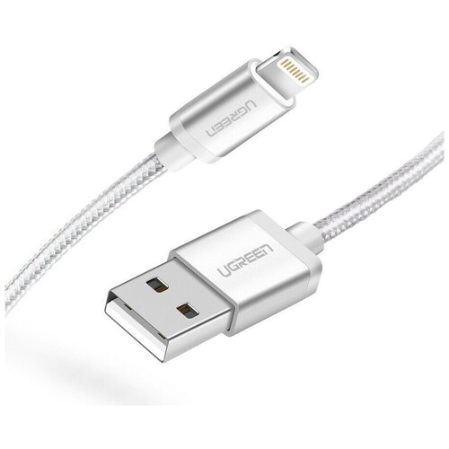 Кабель UGREEN US199-60161 USB-A 2.0 to Lightning (Silver) (60161)