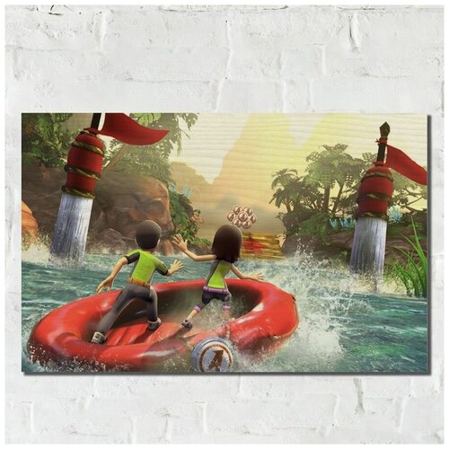 Картина интерьерная на дереве игра Kinect Adventures (Кинект Адвентурес) - 11747