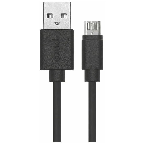Дата-кабель PERO DC03 micro-USB, 2А, 1м, черный