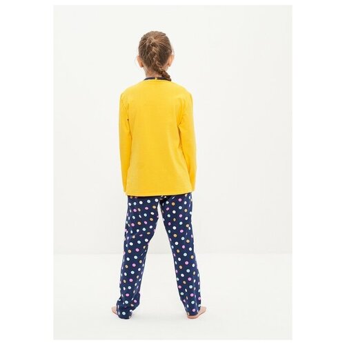 Пижама  CLEO, размер 38, желтый, мультиколор