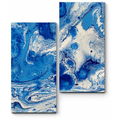 Модульная картина Белое и синее 90x113
