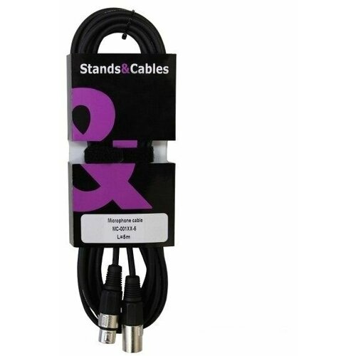 Stands Cables Mc-001xx-5 микрофонный кабель распаянный, Xlr-xlr, длина 5 метров