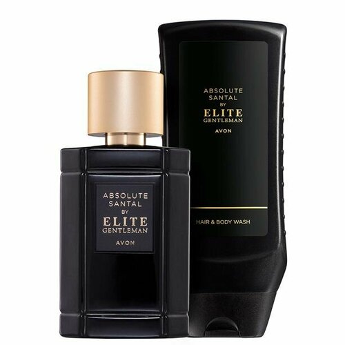 AVON Набор Absolute Santal by Elite Gentleman мужской (туалетная вода 50мл+Шампунь-гель 250мл)