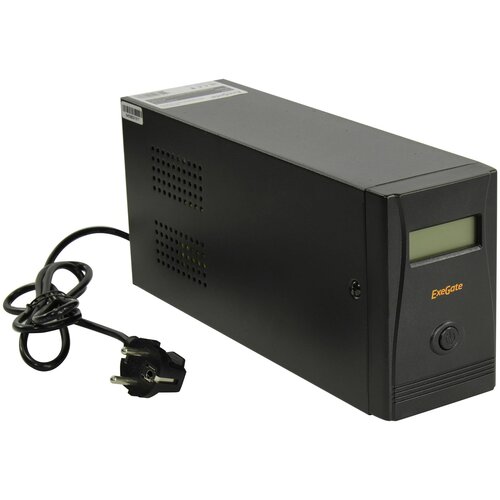 Exegate EP285562RUS ИБП ExeGate Power Smart ULB-800.LCD.AVR.C13.RJ.USB 800VA/480W, LCD, AVR, 4*IEC-C13, RJ45/11, USB, Black