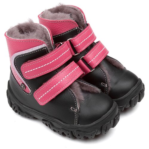 Ботинки Tapiboo, размер 25, черный, розовый