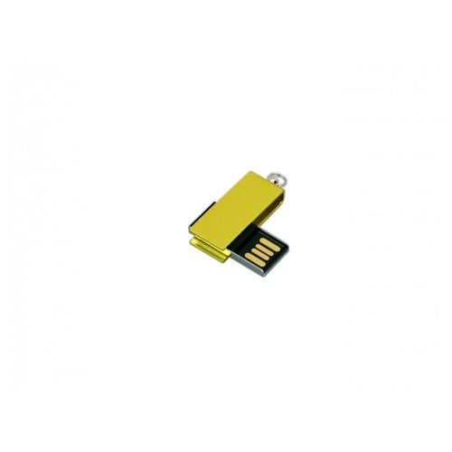 Металлическая флешка с мини чипом в цветном корпусе (16 Гб / GB USB 2.0 Желтый/Yellow minicolor1 Flash drive MN002)