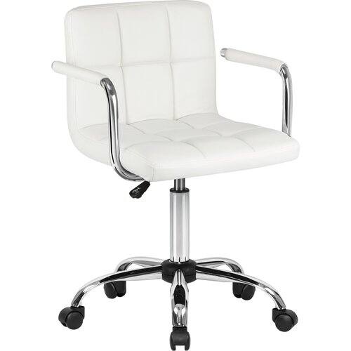 Компьютерное кресло DOBRIN Terry LM-9400 офисное, обивка: искусственная кожа, цвет: белый
