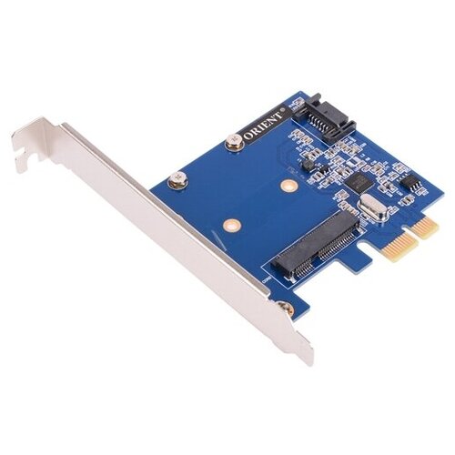 Контроллер SATA3 Orient A1061MS PCI-Express на SATA и mSATA внутренние до 6TB чип ASM1061