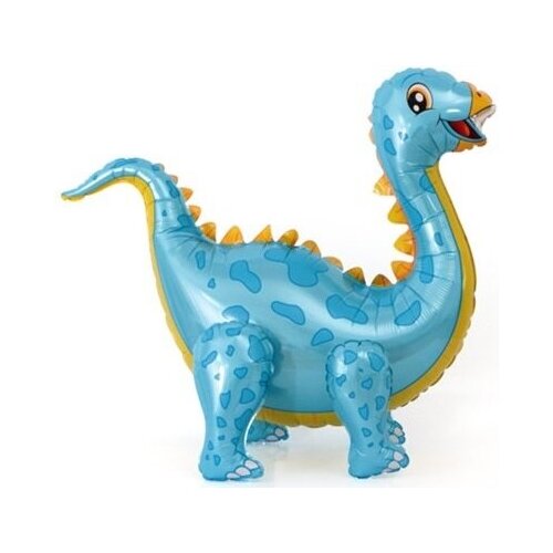Шар 3D (36'/91 см) Фигура, Динозавр Стегозавр, Голубой, 1 шт. в уп.