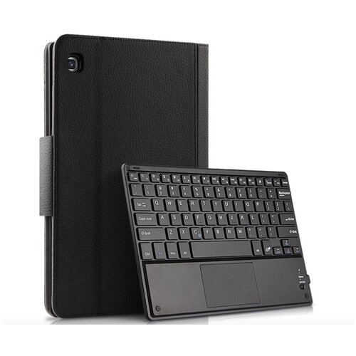 Клавиатура MyPads для Samsung Galaxy Tab A 10.1 SM-T510 (2019)/ SM-T515 (2019) съемная беспроводная Bluetooth в комплекте c кожаным чехлом и плас.