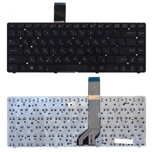 Клавиатура для ноутбука Asus K45DR, русская, черная без рамки, версия 2