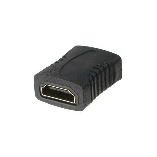 Переходник LuazON PL-004, HDMI (f) - HDMI (f), черный 2534136