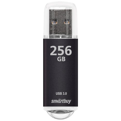 Флешка SmartBuy V-Cut USB 3.0/3.1 256 ГБ, 1 шт., черный