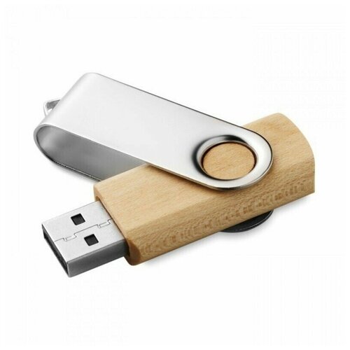 Подарочный USB-накопитель твист дерево/металл оригинальная флешка 32GB
