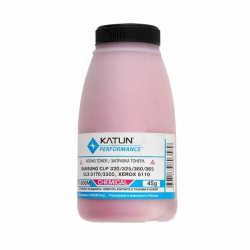 Тонер HP CP 1025, M 175, 275 Magenta, химический (фл. 25г) Katun {KT-808M}