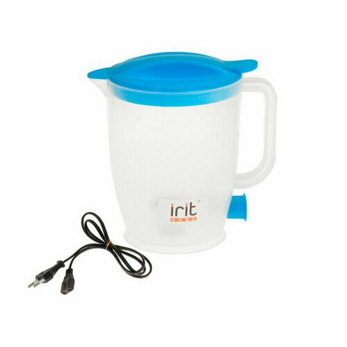 Чайник электрический IR-1121, пластик, 1 л, 550 Вт, синий