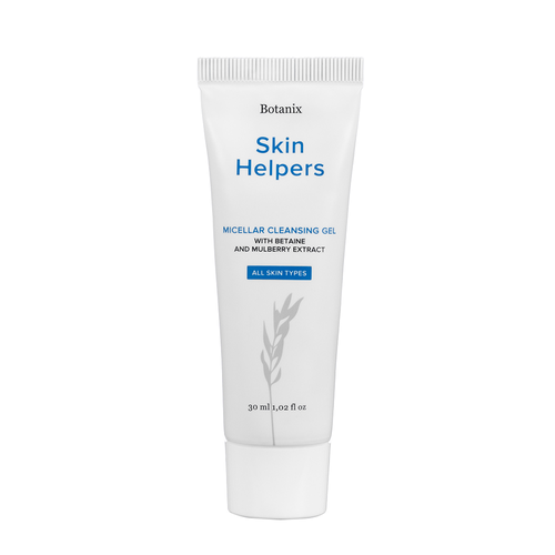 SKIN HELPERS Гель для лица очищающий бетаин И экстракт шелковицы мицеллярный, 30 мл