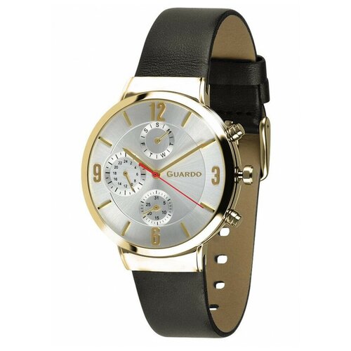 Наручные часы Guardo Premium, черный, золотой
