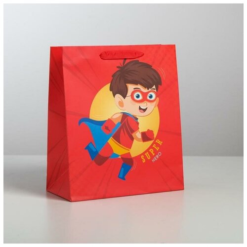 Пакет ламинированный вертикальный Super hero. ML 23 × 27 × 11.5 см 4725295