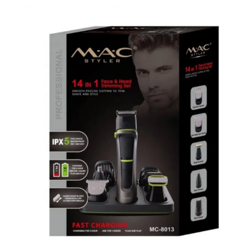Триммер для стрижки волос на лице и голове 14 в 1 MAC MC-8013