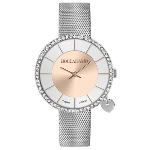 Наручные часы Boccadamo Quartz Часы Boccadamo Mya Silver Rosegold MY033 BW/S, серебряный