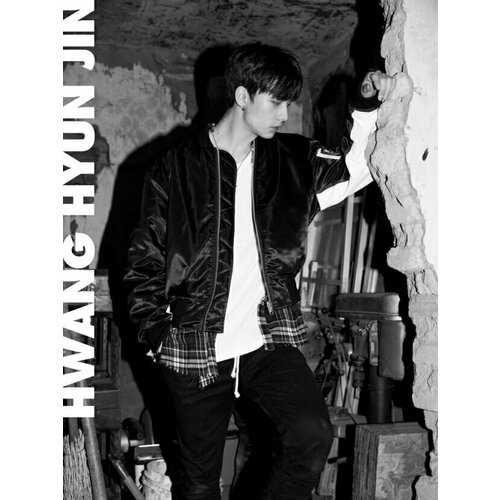 Плакат, постер на холсте Stray Kids-Хван Хёнджин/музыкальные/поп исполнитель/артист/поп-звезда/группа. Размер 60 х 84 см