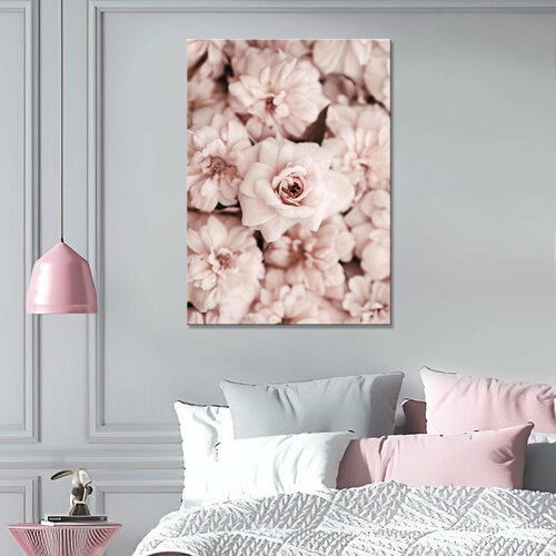 Картина интерьерная- Розовые цветы (2) 20х30