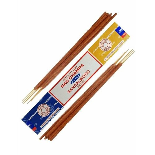 Благовония наг чампа и сандаловое дерево Сатья\ Nag champa Sandalwood Combo Satya